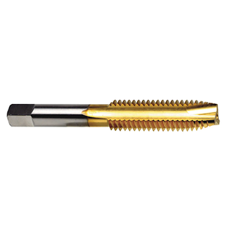 Precise TiN Coated H.S.S. 3 Flute Spiral Pointed Plug Tap, 3/4"-16 ...