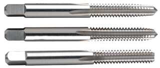 Precise 4 Flute Left Hand High Speed Steel Tap Set, 5/16"-24 Size| Penn ...