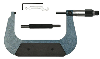 Precise Flat End Spindle Outside Micrometer, 5-6" Range - 1116| Penn ...