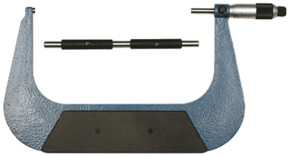 Precise Flat End Spindle Outside Micrometer, 7-8" Range - 1118| Penn ...