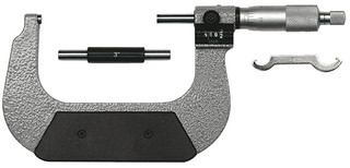 Precise Flat End Spindle Outside Micrometer, 3 - 4" Range - C-193-014 ...