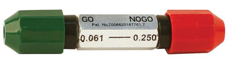 Precise Go/No Go Double Ended Gage Handle, 0610" - .2500" Range - 8001 ...