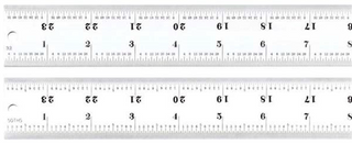 Starrett 24" 16R Graduation Rigid Steel Rule C416R-24| Penn Tool Co., Inc