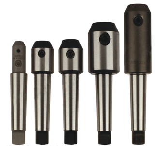 Precise 5 Piece 3MT End Mill Holder Set - Type A Tanged End, 3/16" to 3 ...