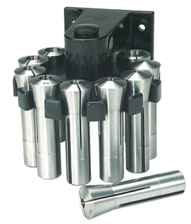 Precise 12 Piece R8 Collet Set With R8-111 Rack, 1/8