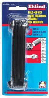 Eklind Classic Fold Up Hex Key Set 9 Count 20911| Penn Tool Co., Inc