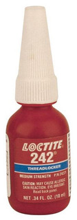 LOCTITE 242 Threadlocker, Medium Strength Model #24221, 10 ml. Tube ...