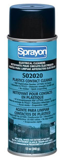 Sprayon Contact Cleaner #S02020, 12 oz. Contact Cleaner for Plastics ...