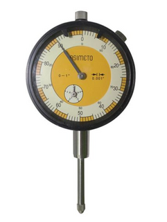 Asimeto Dial Indicator AGD2, 1" Range, 0.001" Graduation, 0-100 Reading ...