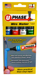 U-Mark UPhase Wire Marker Assorted Colors 4 Pack - 10718PSA| Penn Tool ...