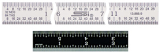 SPI Rigid Steel Rules, Satin Chrome & EZ View Finish - Penn Tool Co., Inc