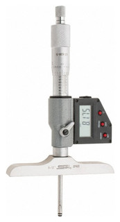 SPI IP65 Electronic Depth Micrometer, 0-12" Range, 4" Base Length - 17 ...