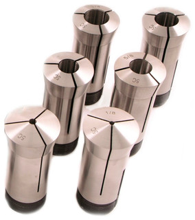 Precise 5C Round Collet Set, Inch, 6 Pieces, 1/8" to 3/4" by 8ths ...