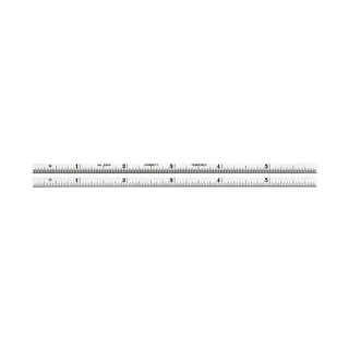 Starrett Steel Rule with Inch Graduations, 6", EDP 52694 - 610N-6| Penn ...