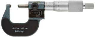 Mitutoyo Spherical Face Micrometer, 0-25mm - 295-215| Penn Tool Co., Inc