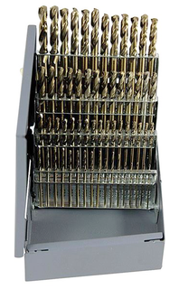 Rushmore USA 60 Piece Cobalt Screw Machine Stub Length Drill Set, #1 to ...