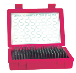 Precise Economy Grade 250 Piece Steel Minus Pin Gage Set, .251" thru ...