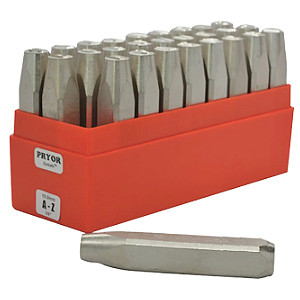 Pryor Goliath Hand Stamp Letter Set, 5/16" Character Size - Penn Tool ...