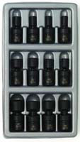 Sunex 12 Piece 1/4" Drive Universal Swivel Socket Set 5-15mm - SU1814 ...