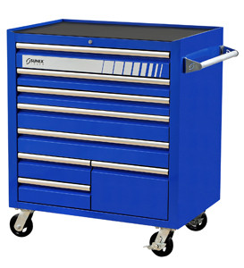 Sunex 41" Blue Premium 8 Drawer Toolbox Service Cart - SU8060BL| Penn ...