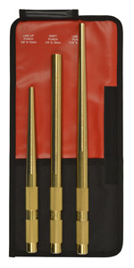 Mayhew 3 Piece Brass Extra Long Punch Set - MH61365| Penn Tool Co., Inc