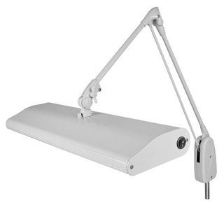 Dazor Dove Gray 33" Fluorescent Pivot Base Task Lamp - 125C3-DG-FSB ...