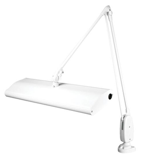 Dazor White 43" Fluorescent Clamp Base Task Lamp - 124C3-WH-DL| Penn ...