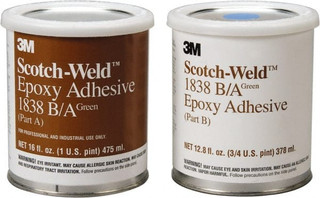 3M 32 oz Can Two Part Epoxy 60 min Working Time, 3,000 psi Shear ...