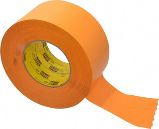 3M 3" Wide x 180 ft. Long x 9.5 mil Orange Paper Masking Tape Rubber ...
