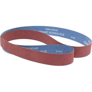Norton 1-1/2" Wide x 60" OAL, 120 Grit, Ceramic Abrasive Belt Ceramic ...