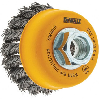 DeWALT 5/8-11 Threaded Arbor Cup Brush Crimped Wire, 0.02" Wire Diam ...