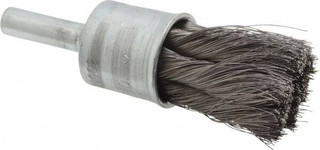 Osborn 1/2" Diam Steel Knotted End Brush 1-1/8" Trim Length, 1/4" Shank ...