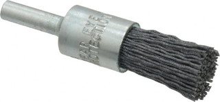 Osborn 1/2" Diam Nylon End Brush 1" Trim Length, 1/4" Shank Diam, 9,000 ...
