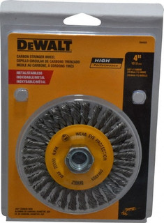DeWALT 4" OD, 5/8-11 Arbor Hole, Knotted Steel Wheel Brush 0.02 ...