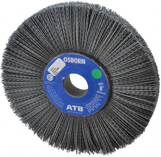 Osborn 8" OD, 1-1/4" Arbor Hole, Crimped Nylon Wheel Brush 1" Face ...