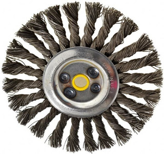 Osborn 6" OD, 5/8" Arbor Hole, Knotted Steel Wheel Brush 1/2" Face ...
