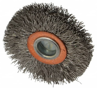 Weiler Abrasives 2" OD, 1/4" Shank Diam, Crimped Stainless Steel Wheel ...