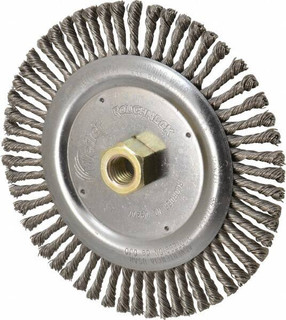 Weiler Abrasives 6-7/8" OD, 5/8-11 Arbor Hole, Knotted Stainless Steel ...