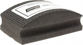 Norton Medium Grade, 120 Grit, Diamond Hand Pad Black, 2-1/8" Wide x 3 ...