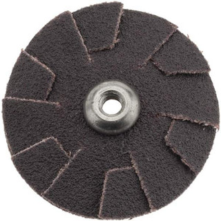 Merit Abrasives 100 Grit, 1-1/2" Diam, Flexible Slotted Overlap Disc 8 ...