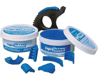 Flexbar Reprorubber Quick Set Putty Trial Size Kit, Lt.Blue, 220 ml ...