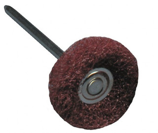 Superior Abrasives 1" Fine Grade Deburring Disc 1/8" Shank Diam, Shank ...