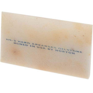 Norton 3" Long x 1-3/4" Diam x 1/4" Thick, Novaculite Sharpening Stone ...