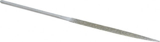 Strauss & Co. 5-1/2" OAL Coarse Half Round Needle Diamond File 13/64 ...