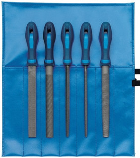 PFERD 5 Piece American Pattern File Set 10" Long, Bastard Coarseness ...