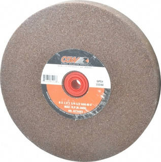 CGW Abrasives 46 Grit Aluminum Oxide Bench & Pedestal Grinding Wheel 8 ...