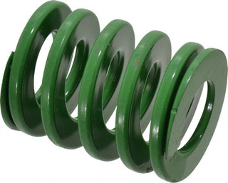 Danly 2" Hole Diam, 1" Rod Diam, 2-1/2" Free Length, Green Die Spring ...