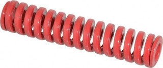 Danly 3/4" Hole Diam, 3/8" Rod Diam, 3-1/2" Free Length, Red Die Spring ...