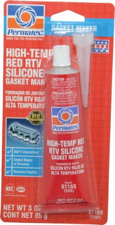Permatex 3 oz Tube Red RTV Silicone Gasket Sealant -65 to 600°F ...