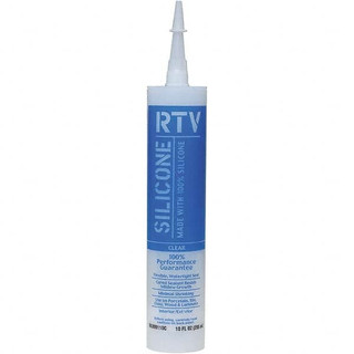 White Lightning 10 oz Tube Clear RTV Silicone Sealant 5 to 7 Days Full ...